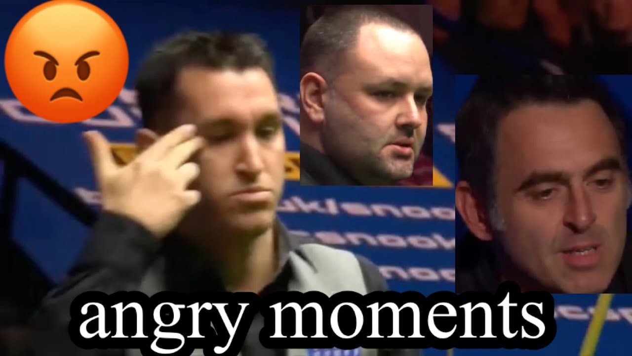 When Snooker players get angry 😡😡😡 complication - YouTube