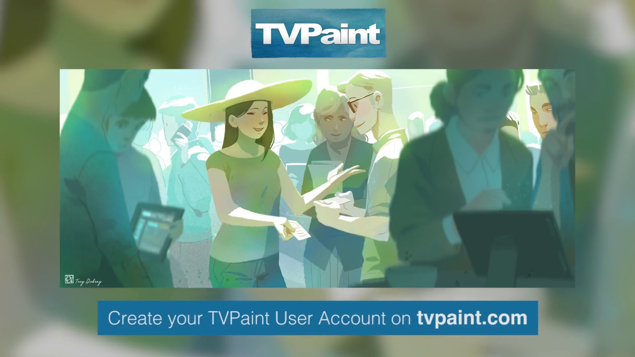 TVPaint User Account - Illustration timelapse - YouTube