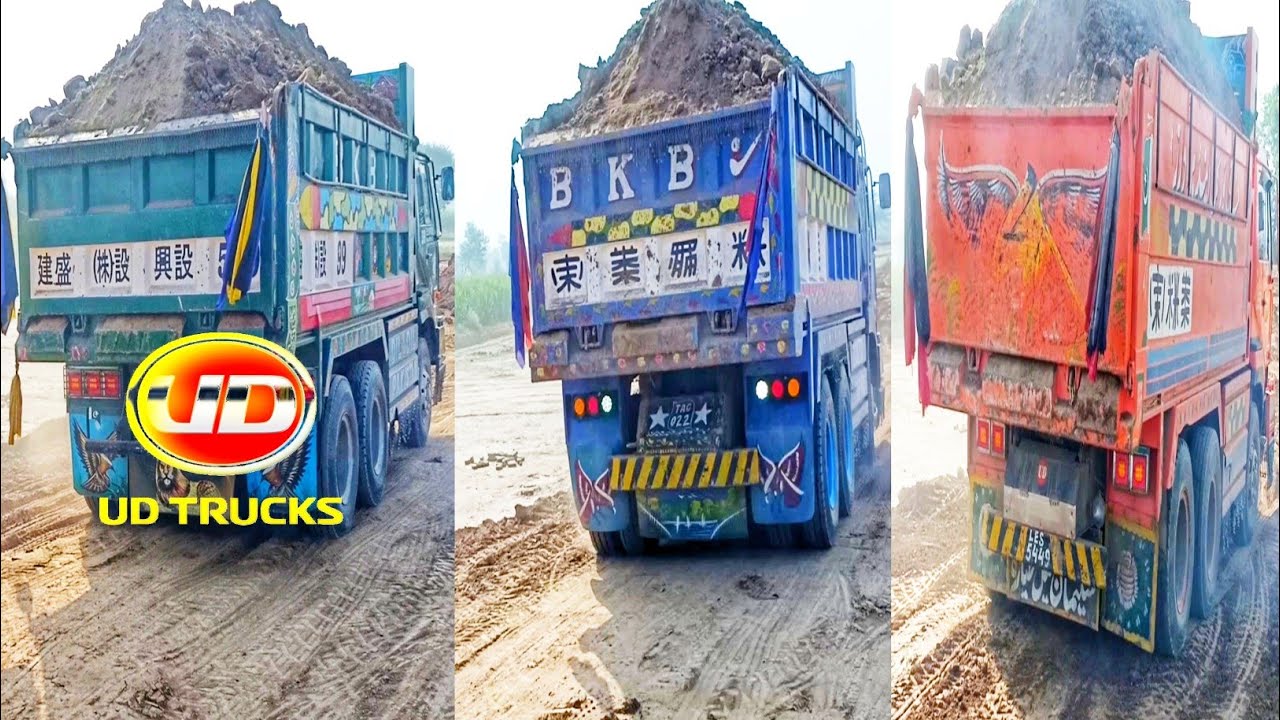 Best Japanese UD truck dumpers full load work in Pakistan 2020 - YouTube