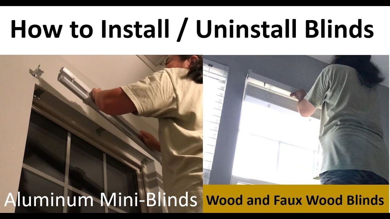 How to Install Window Blinds - Inside Mount and Outside Mount Installation - YouTube