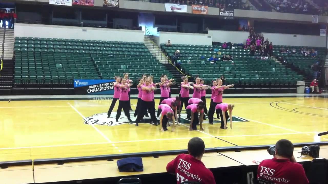 Garden City Middle School Pom 2010 High Kick Champs.MOV - YouTube