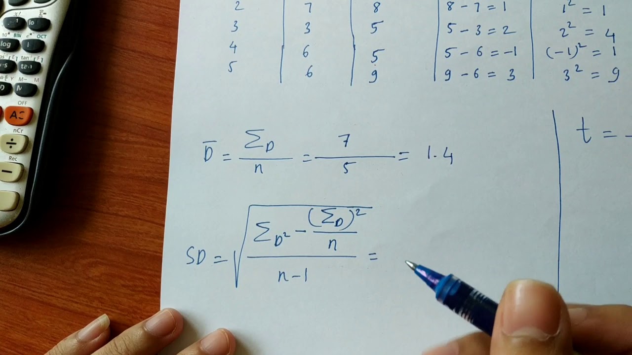 Two Sample Hypothesis Testing for Paired T-Test - YouTube