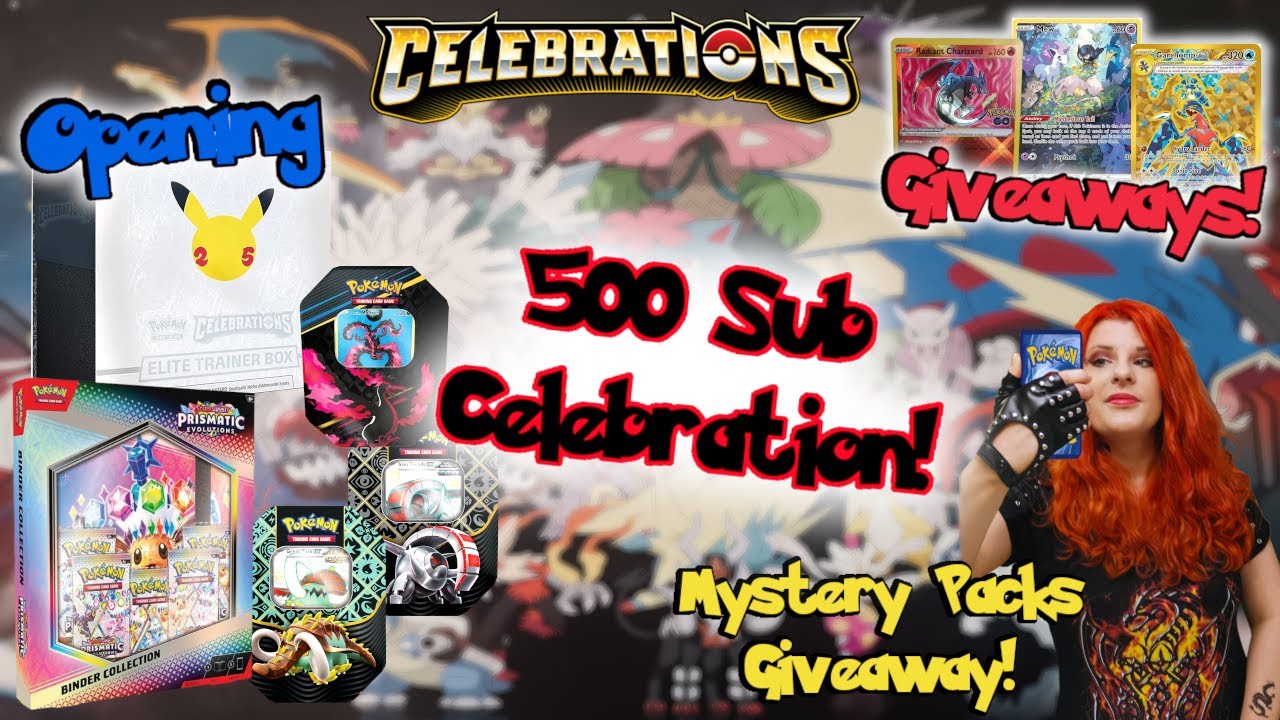 500 SUBS PARTY!! Huge celebration stream with lots of Pokémon Cards and ...