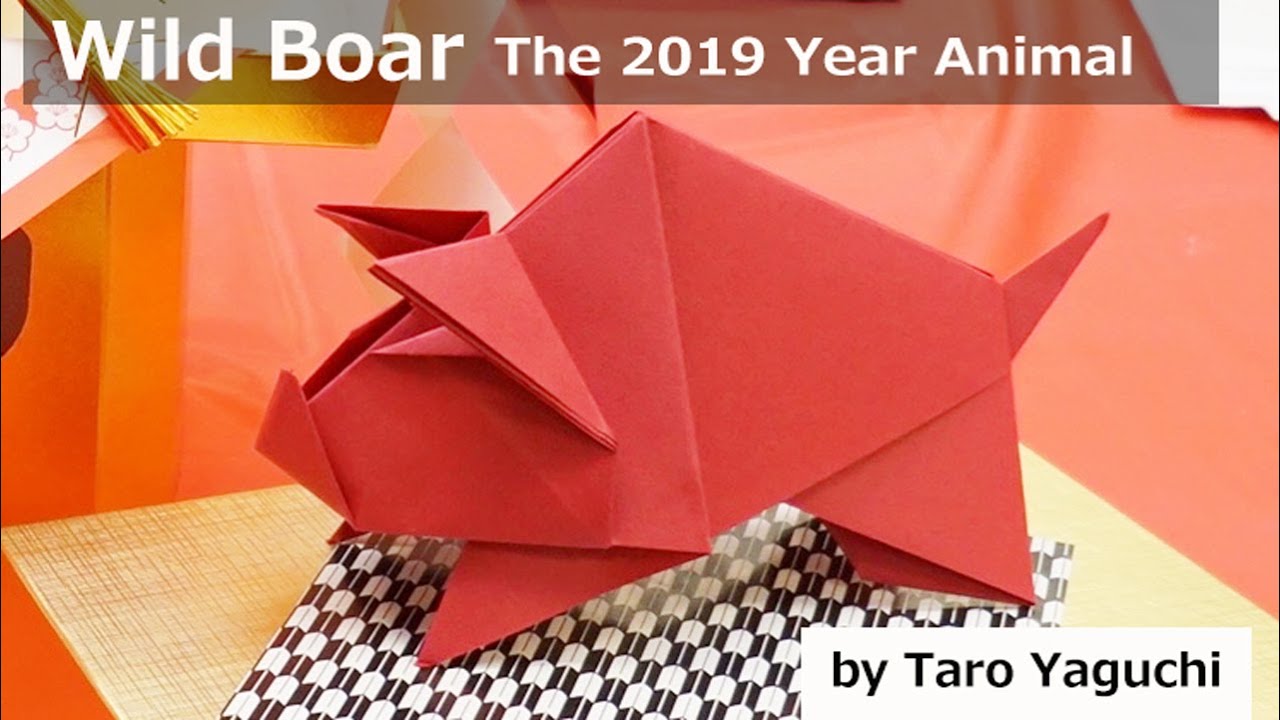 Origami Boar by Taro Yaguchi - YouTube