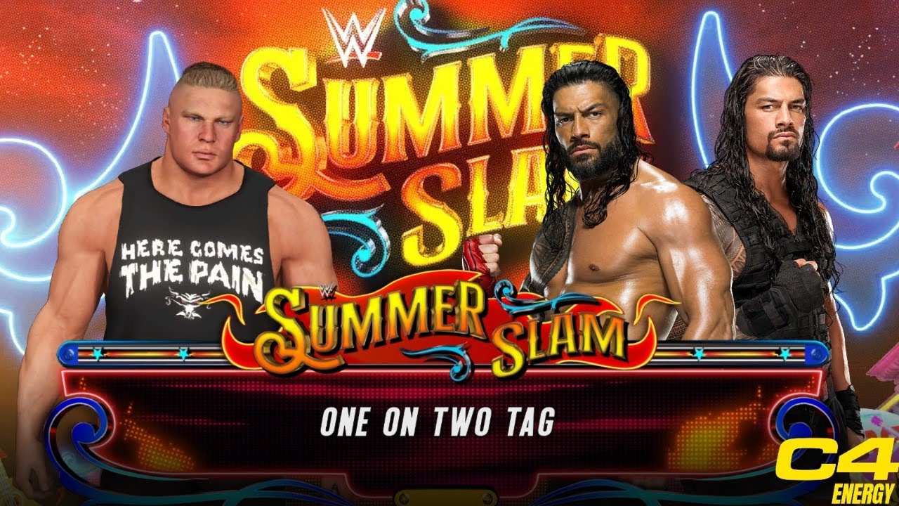 Wwe 2k23 Brock Lesnar Vs Roman Reigns And Roman Reigns Summerslam Youtube