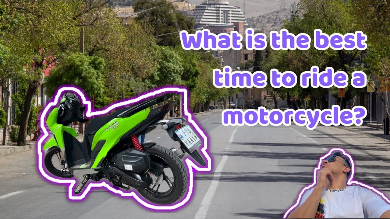The best time to ride a motorcycle. Quiet street - YouTube