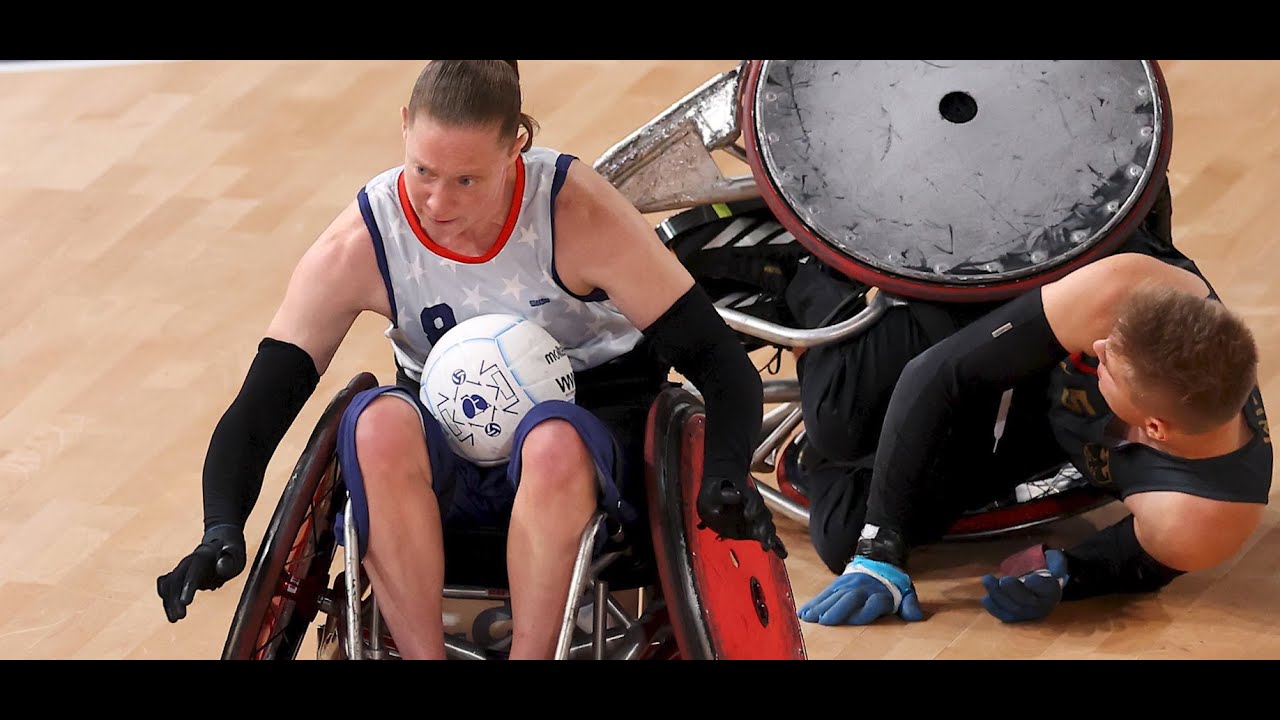 Woman makes history as the first to play wheelchair rugby for Team USA ...