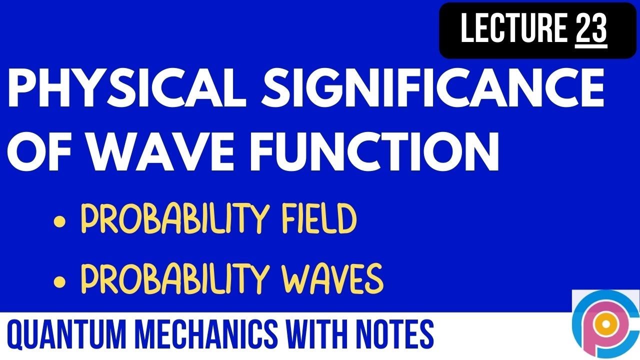 What is the physical significance of wave function? | Probability field ...