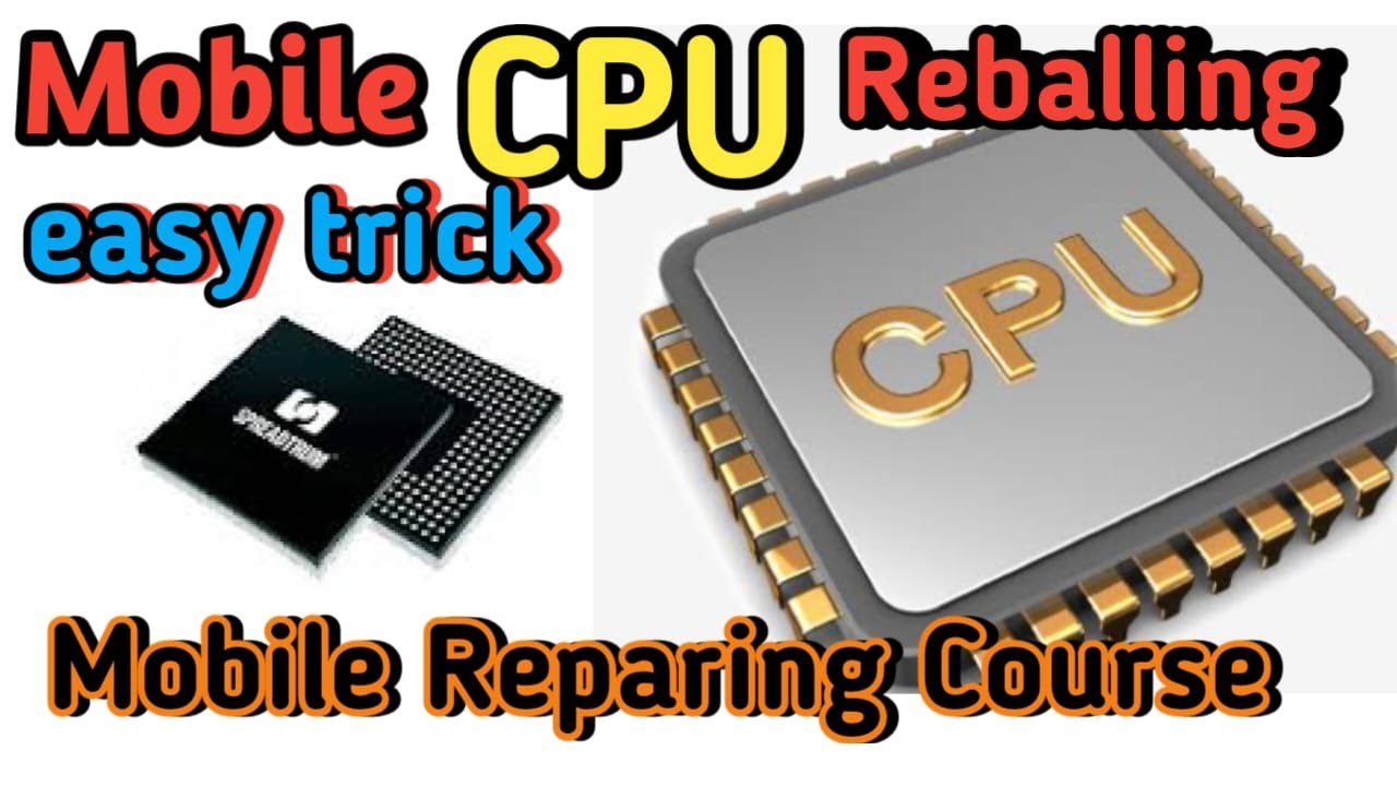 Mobile cpu reballing || how to reball cpu perfect mobile repairing ...