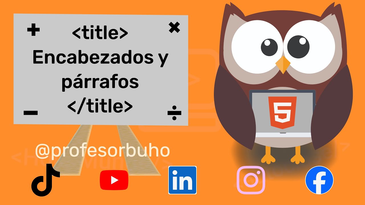Encabezados y párrafos - 05 - HTML5 Desde Cero: Tu Puerta al Desarrollo Web 🧾👩🏻‍💻🛠️🧡🔡 - YouTube