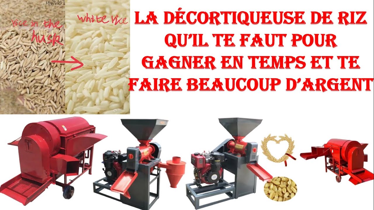La decortiqueuse de riz qu'il te faut afin de gagnez en temps et te ...