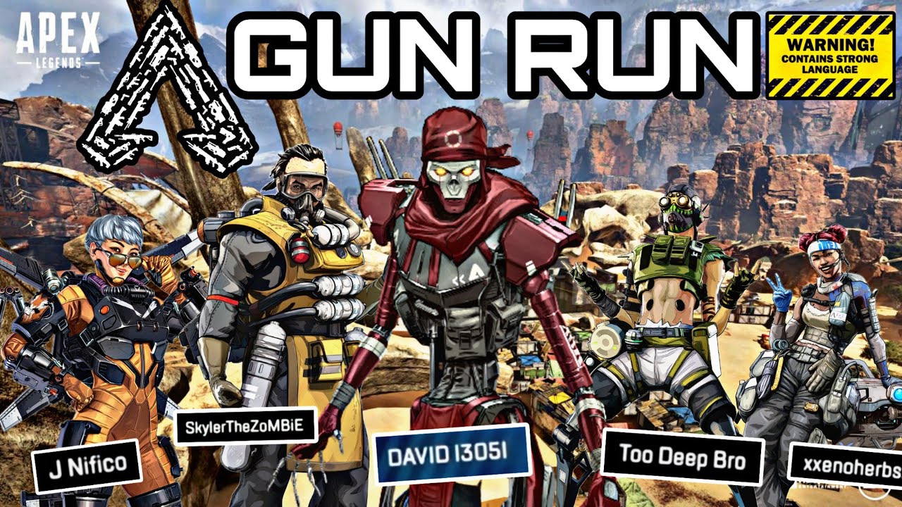 Apex Legends GUN RUN skull town private match with friends ⚠️ contains ...