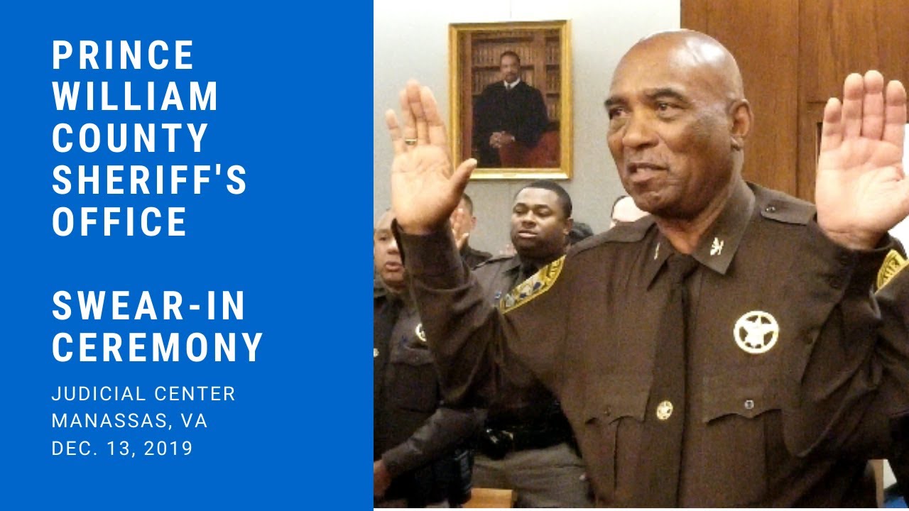 Prince William County Sheriff Dept. swear-in ceremony - YouTube