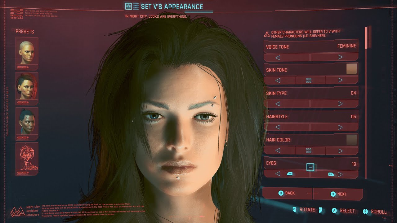 Indian female V · Cyberpunk 2077 character creation - YouTube