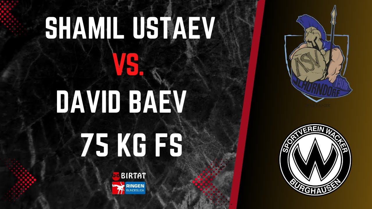 RINGEN DMM 2024 - 75kg FS - Shamil Ustaev vs. David Baev - YouTube
