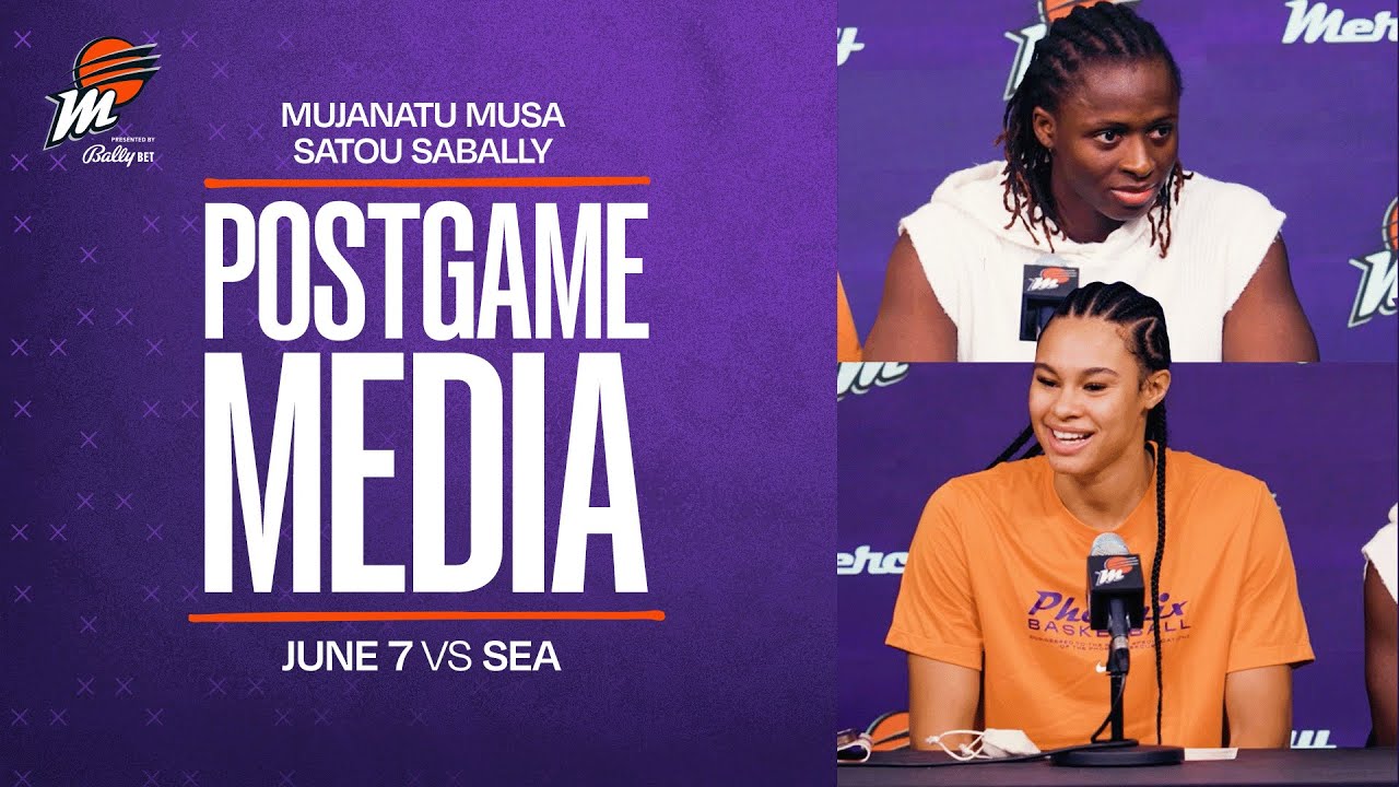 Satou Sabally and Murjanatu Musa Postgame Media - Phoenix Mercury vs ...