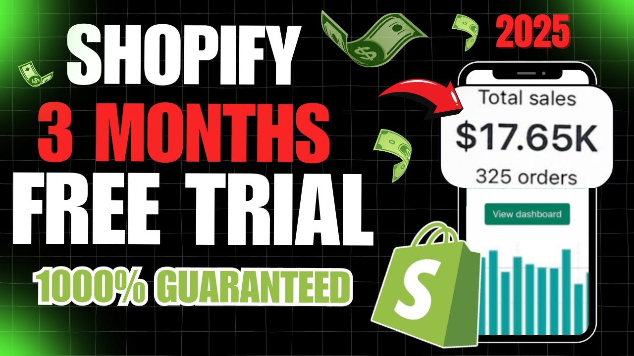 Shopify 3 Months Free Trial | How to Get Shopify 3 Months Trials 2025 ...
