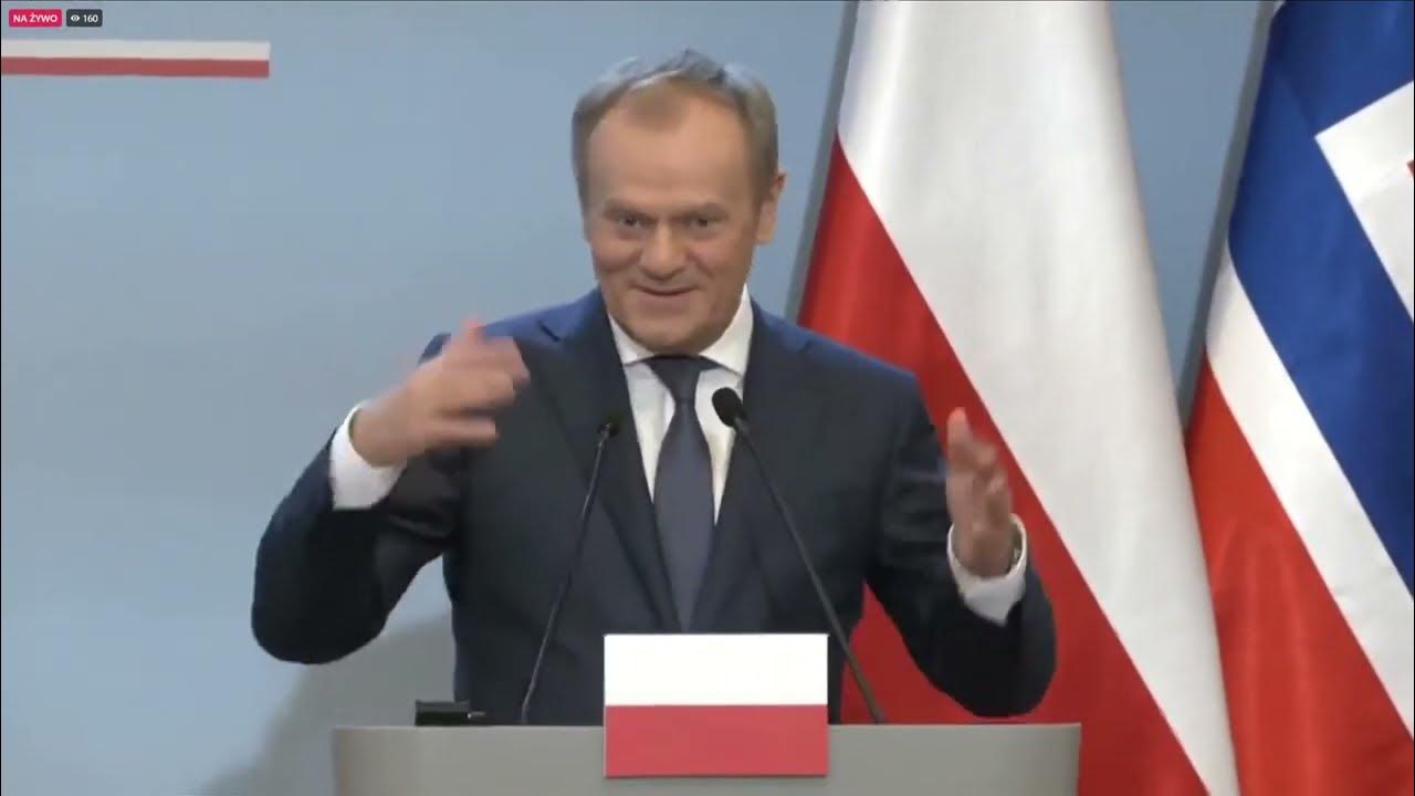 Konferencja prasowa po spotkaniu premiera Donalda Tuska - YouTube