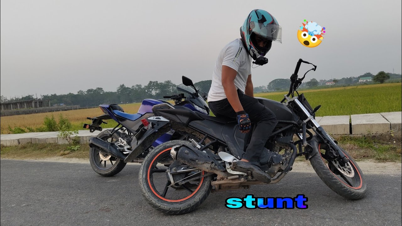 fz 15 vs R15 v3 stunt Yamaha🫡bike full power ride🤯 - YouTube