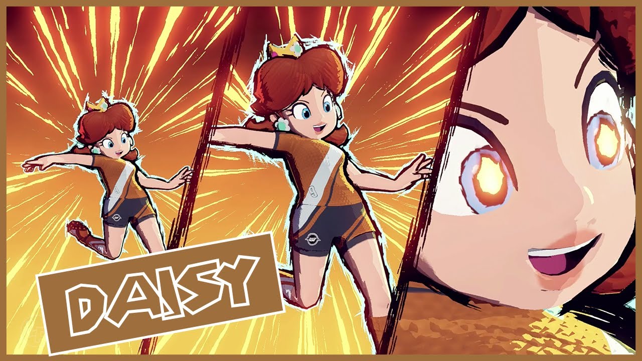 Mario Strikers Battle League - All Daisy Animations - YouTube