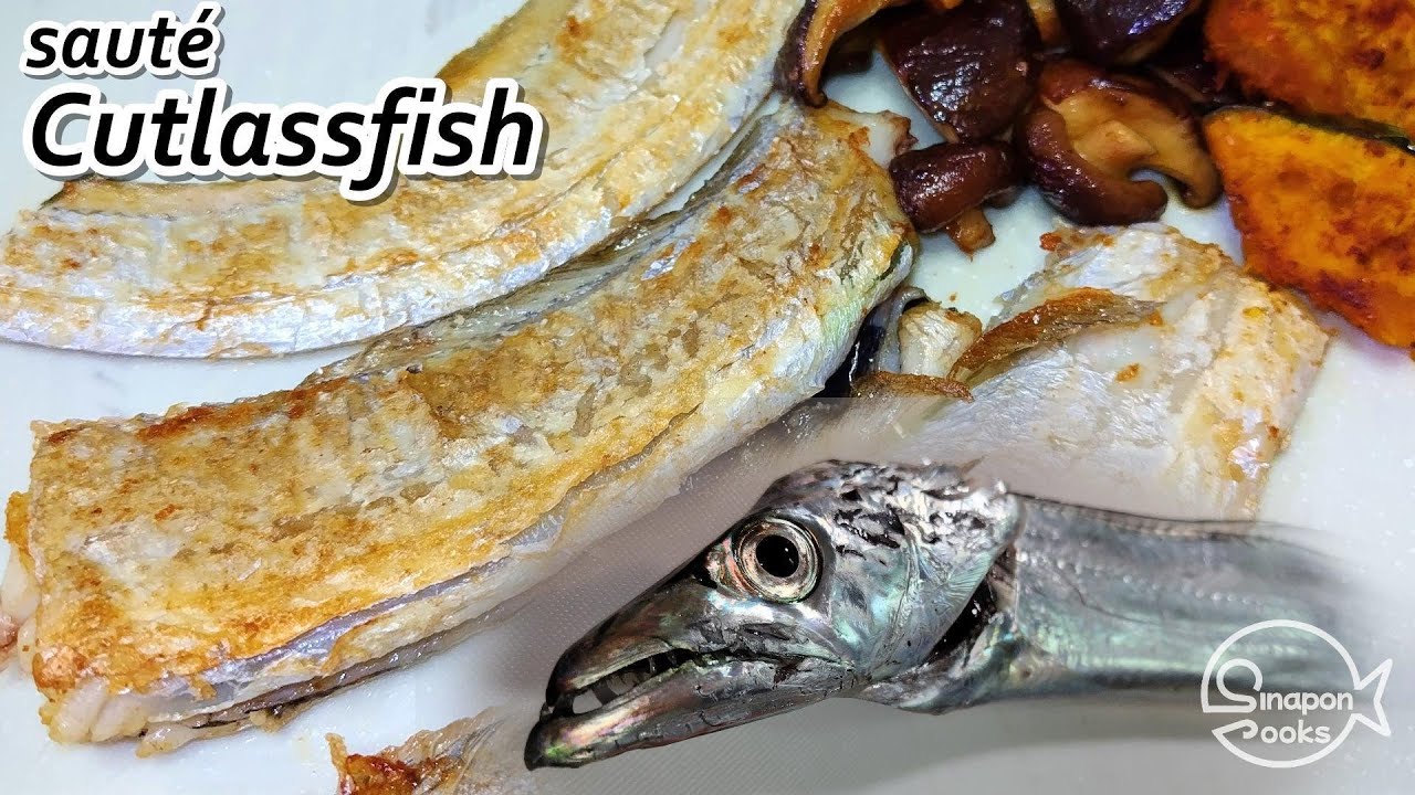 Cutlassfish I caught, clean and sauté, simple delicious cooking - YouTube