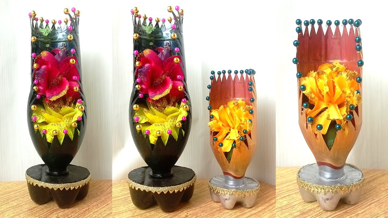 Art of Recycling: Craft a Beautiful Flower Vase from Waste Plastic ...