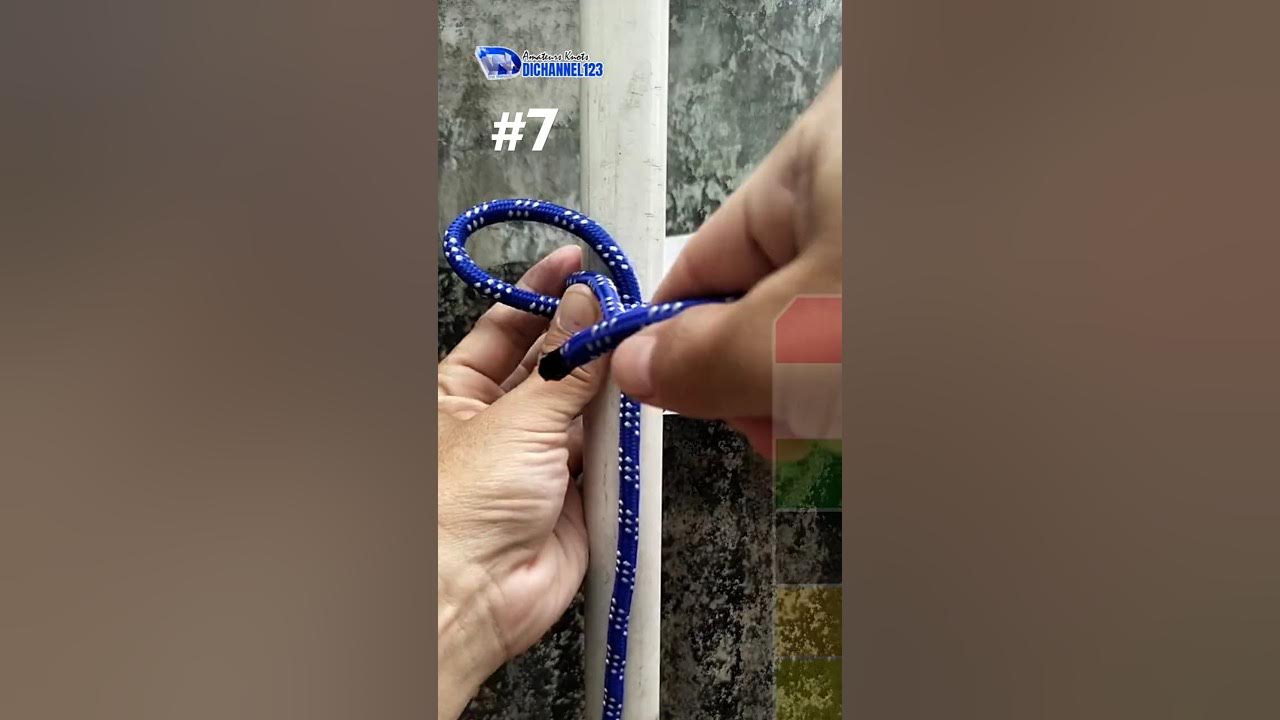 #7 | Cara Mengikat Tali Pada Tiang. #knot #knottutorial #rope - YouTube