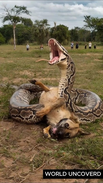 Unbelievable Wildlife Battle – Dog vs Python #shorts - YouTube