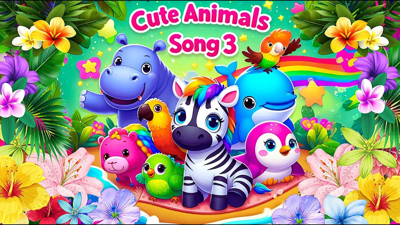 Cute Animals Singing | Nursery Rhymes for Kids | Part 3 | PeeVee Kiddie ...