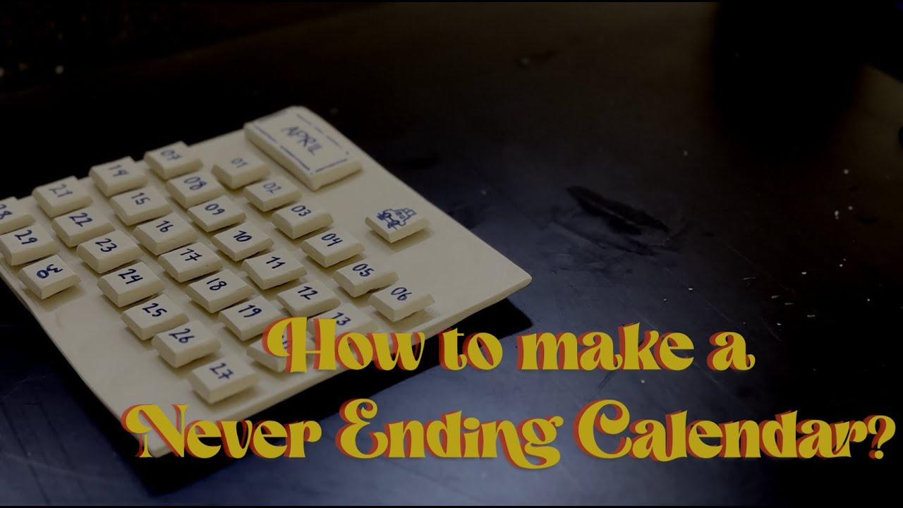 Make your own Clay Calendar with me | This one you can use for ETERNITY ...