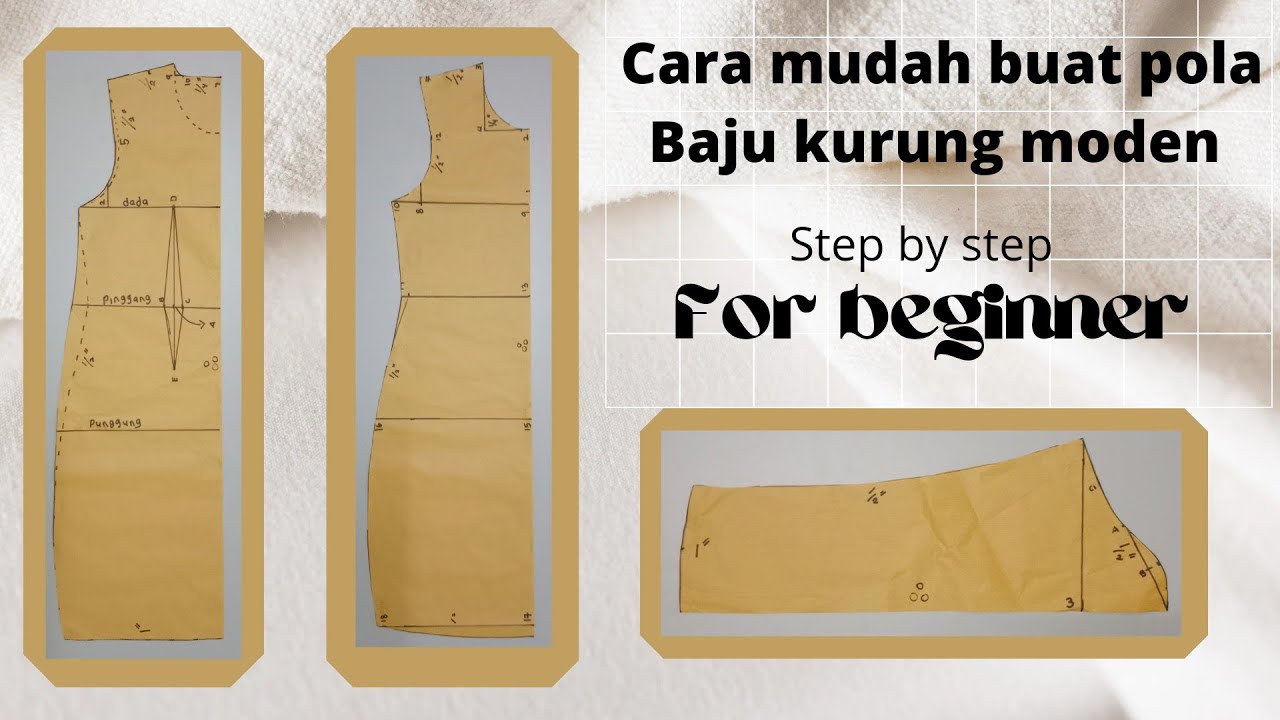 Ukuran Baju Kurung Biasa Cara Mudah Mengubah Pola Baj
