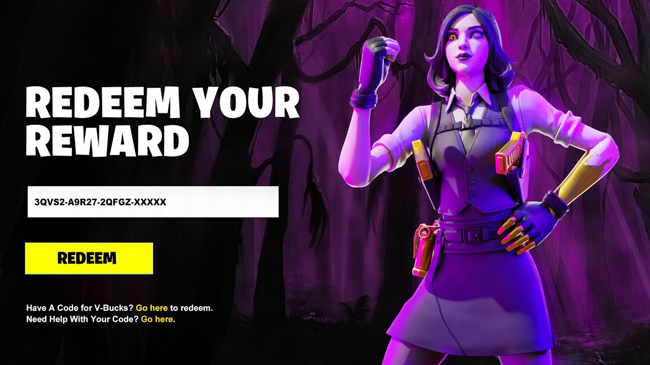 REDEEM THE FREE SKIN CODES in Fortnite! New Free Reward Code - YouTube