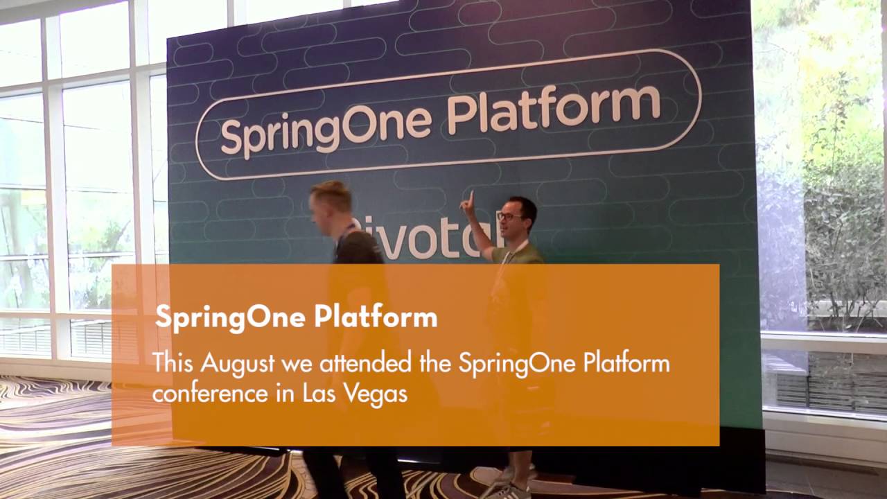 Ordina JWorks in the USA: SpringOne Platform - YouTube