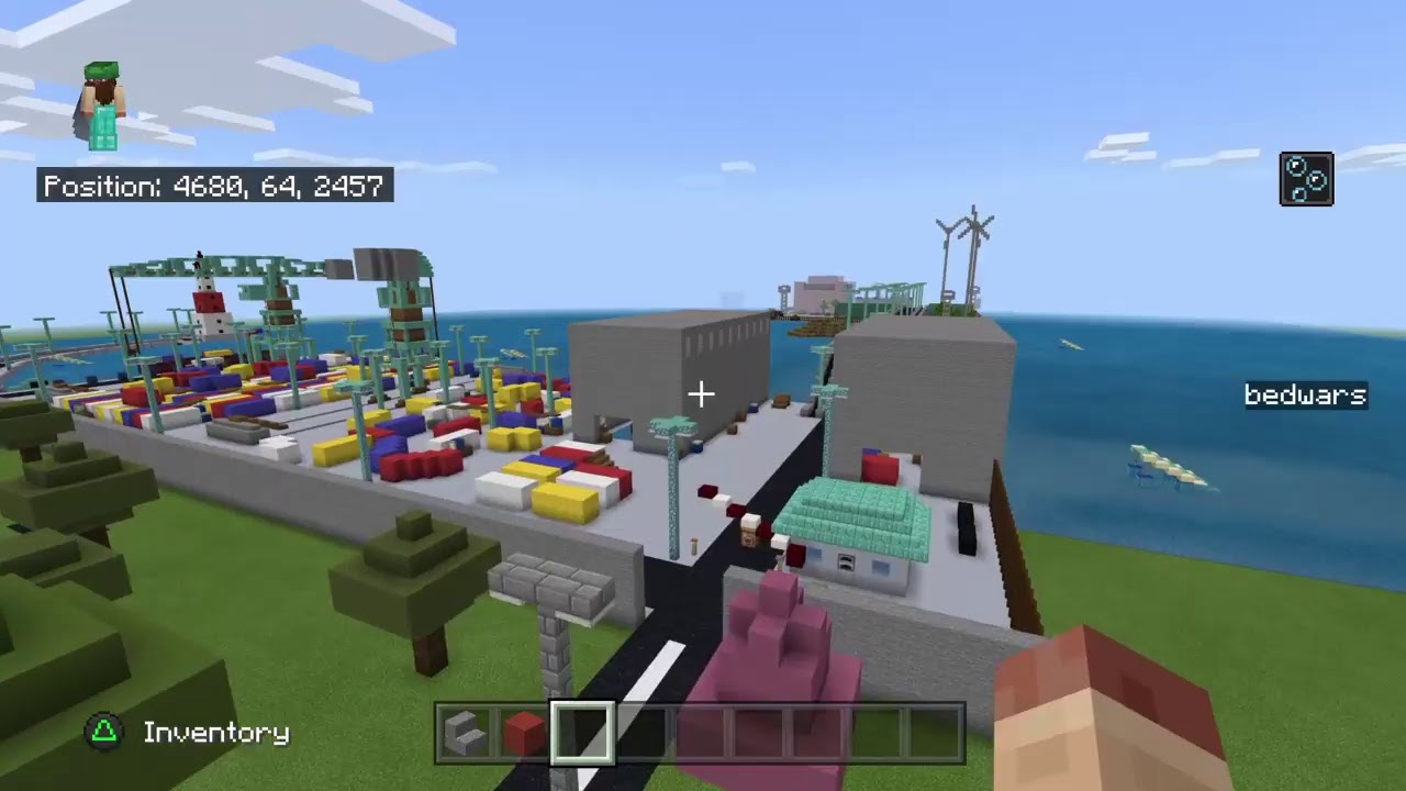 Minecraft block city wars 30% of the staduim - YouTube