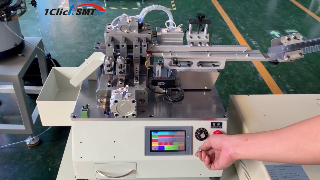 Pneumatic lead forming machine LF 810 application video tube feeding ...