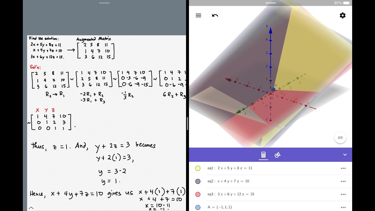 Solving For The Solution Of A Linear System Using Back Substitution
