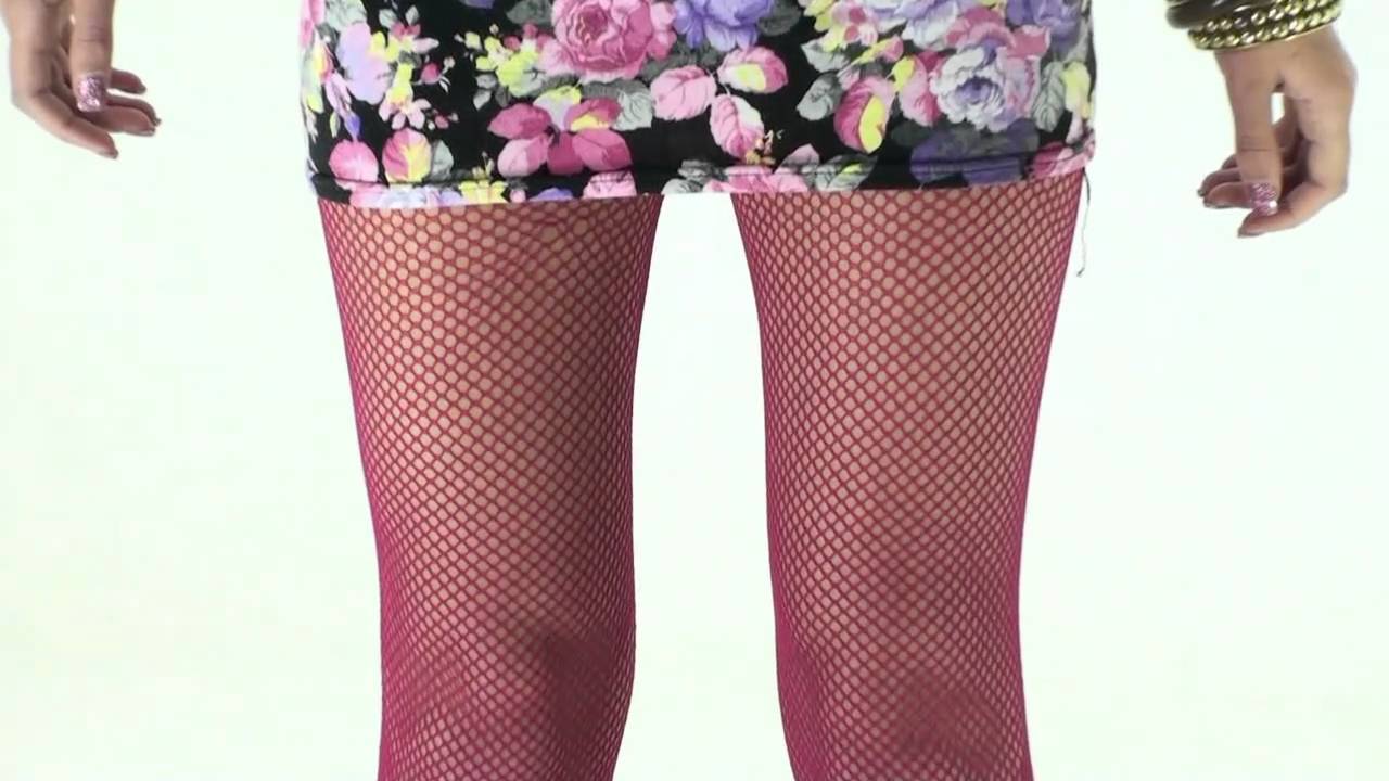 UK Tights - Tiffany Quinn Coloured Fishnet Tights - YouTube
