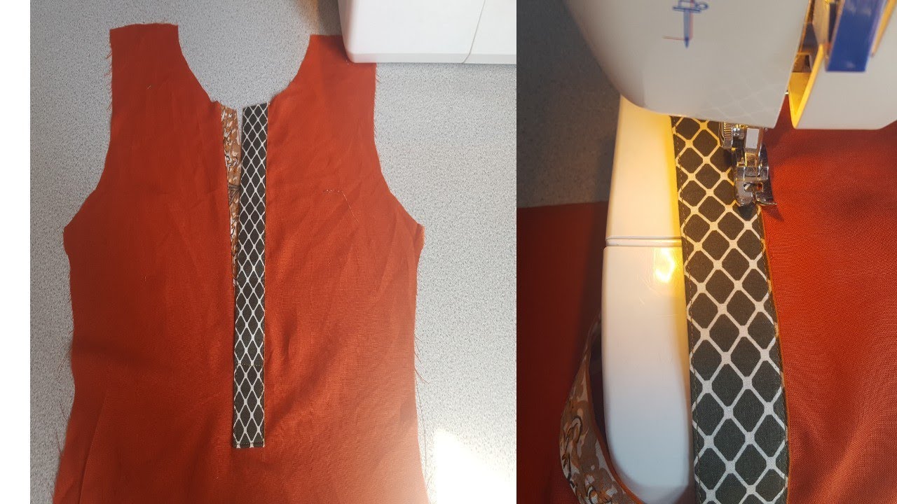 making effortless perfect placket for| churidar or kurtii| Easy ...