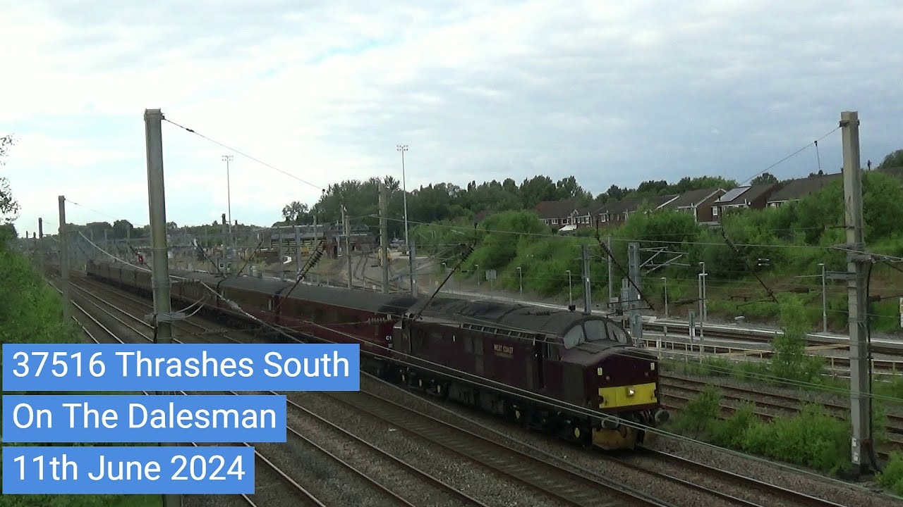 37516 Thrashes South On The Dalesman - 11th June 2024 - YouTube