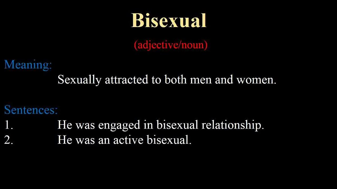 Bisexual Meaning In Urduhindi Word Meaning Vocabulary English Dictionary Synonyms Youtube
