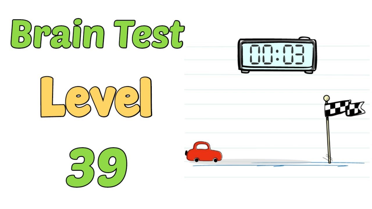 Brain Test Level 39 Reach the finish before time runs out Walkthrough ...