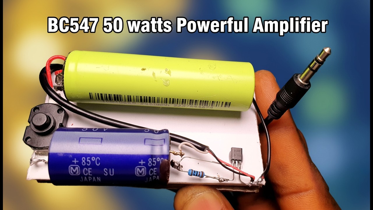 Simple Powerful 50W Amplifier with BC547 Transistor - YouTube