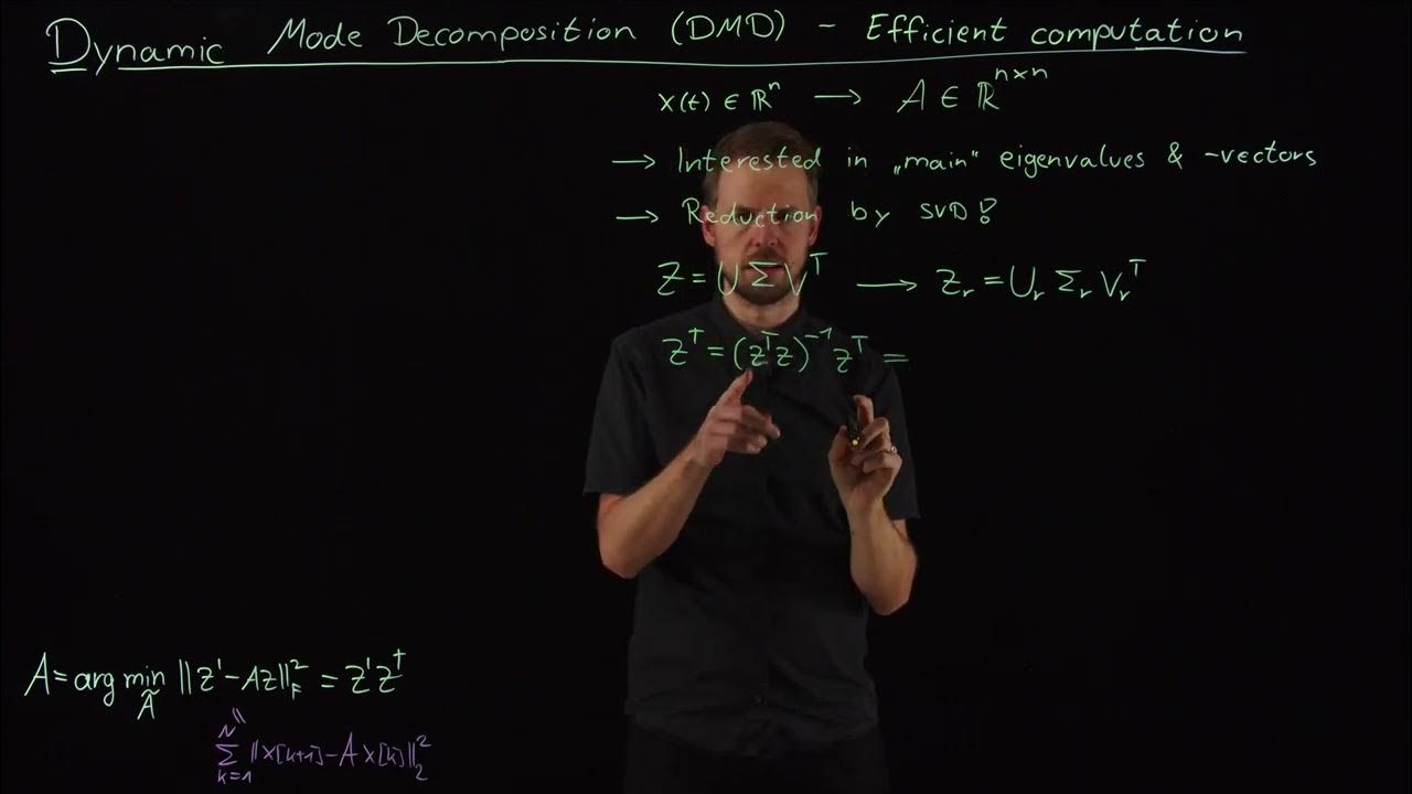 Dynamic Mode Decomposition: Efficient computation (DS4DS 2.23) - YouTube