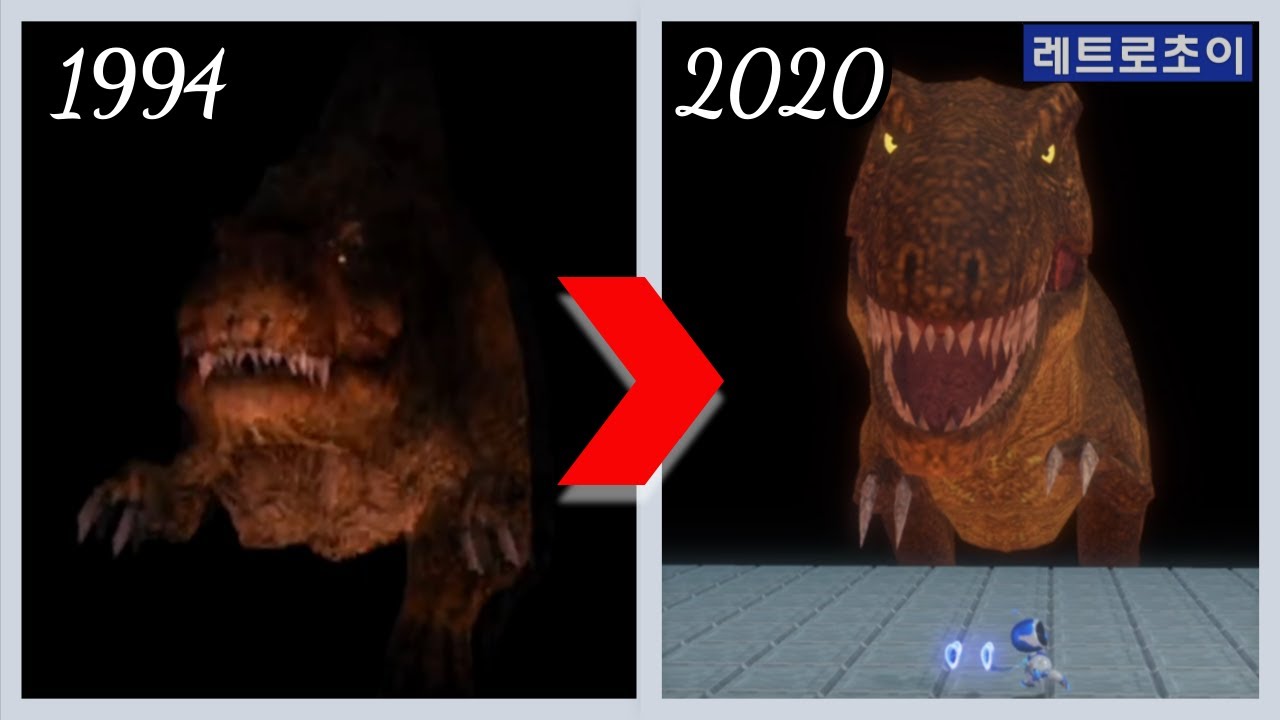 PS5 아스트로 플레이룸 회상 1994 _ Astro's Playroom T-Rex Tech Demo - YouTube