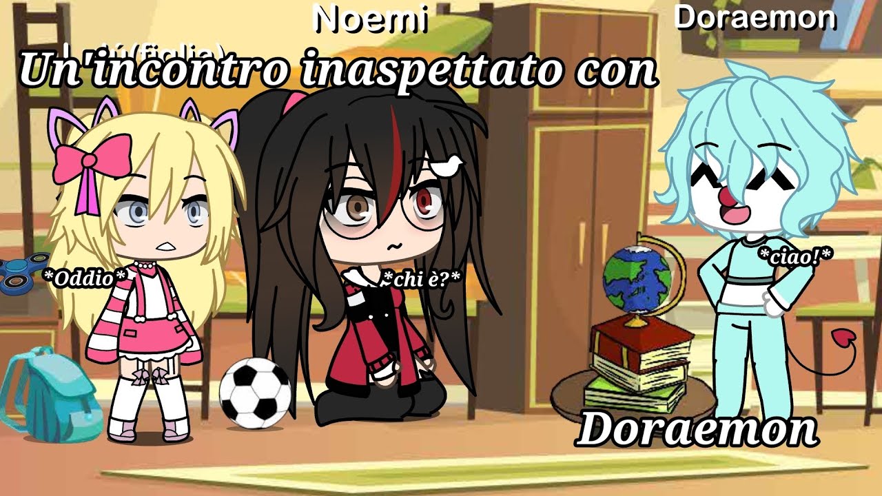 Un inaspettato incontro con DORAEMON! //gacha life //primo episodio ...