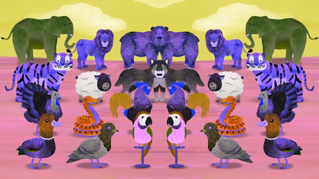 Animal Sounds! Today We Can Sing Animal Song! (Sponsored By : Klasky ...