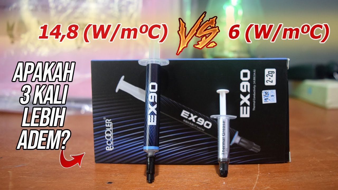 Thermal Paste Murah tapi 14,8 (W/mºC) | Review PCCooler EX90 - YouTube