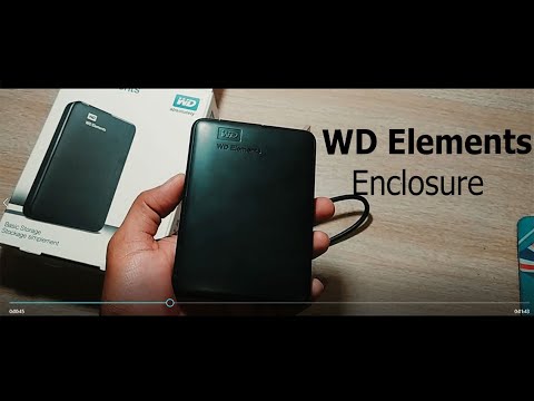 WD Elements Enclosure - YouTube