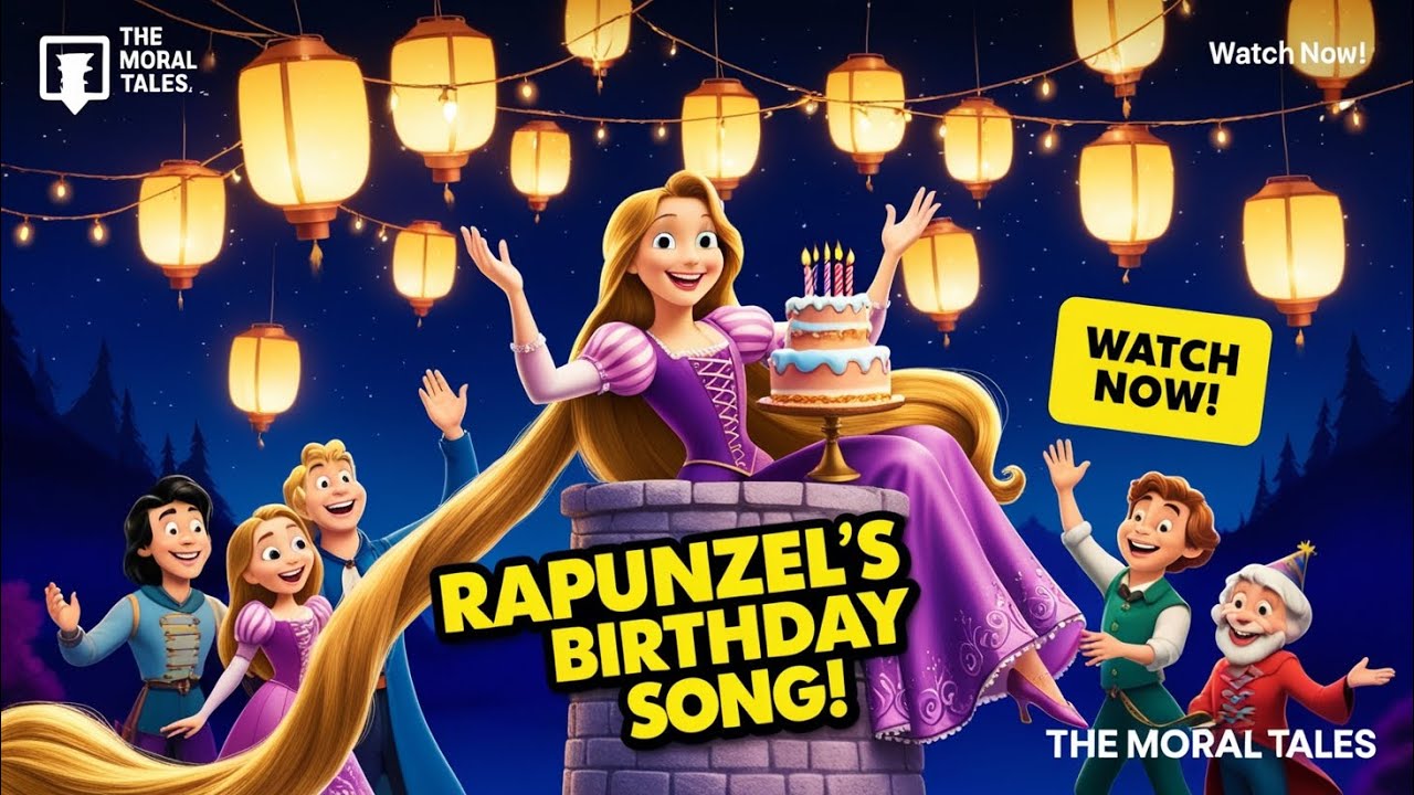 "New Rapunzel Birthday Song | Magical Celebration in Tangled Tower 🎂 ...