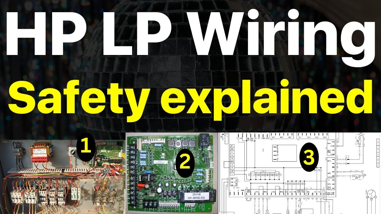 YORK Rooftop AC PCB Control Wiring HP & LP Switch PCB Control Circuit ...